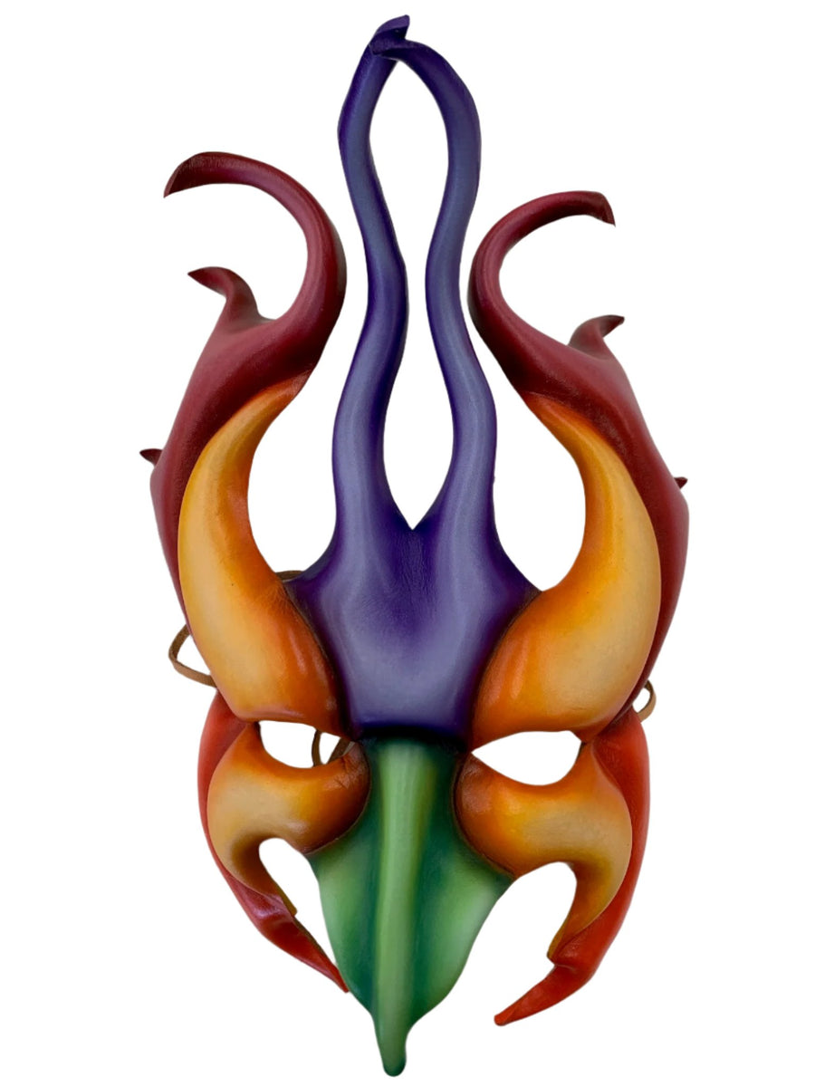 Tall Purple Horned Mask – 3wishes.com