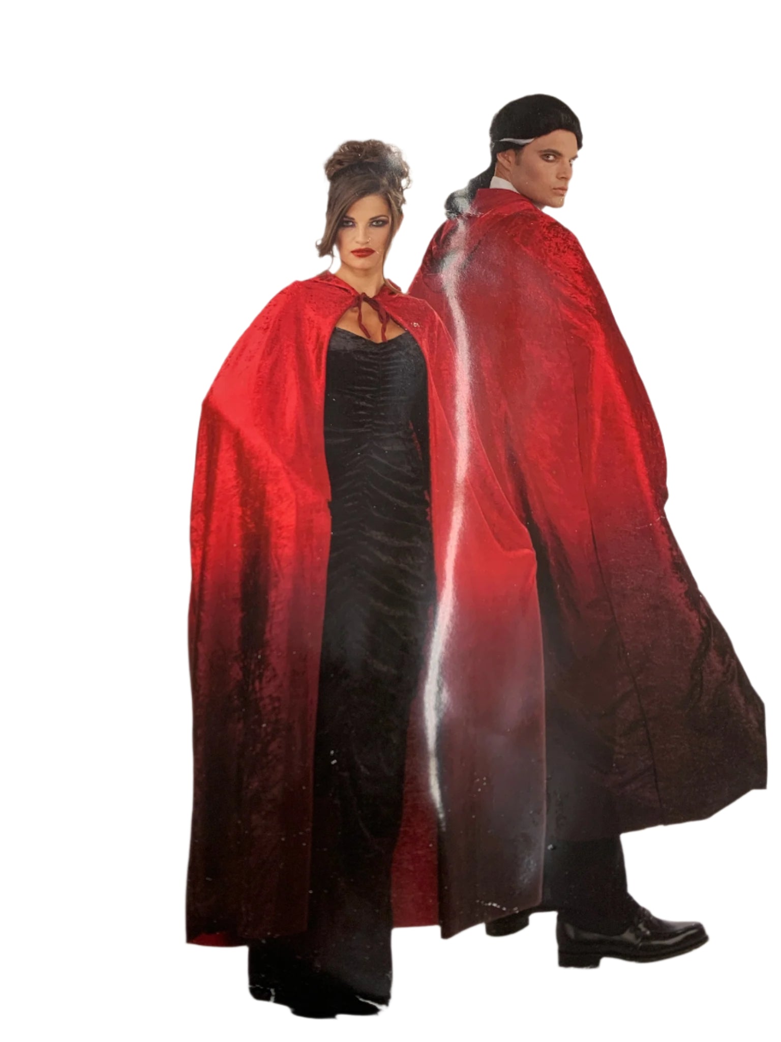 Long Red Unisex Hooded Cape – 3wishes.com