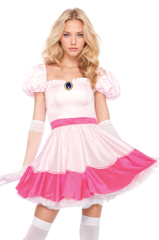 Video Game Princess Costume, Pink Princess Costume, Adult Princess ...