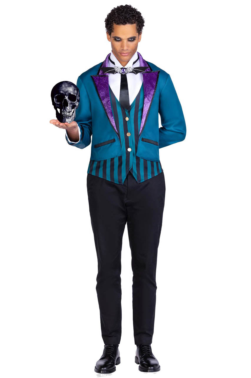 Mens Haunted Butler Costume, Mansion Butler Costume – 3wishes.com