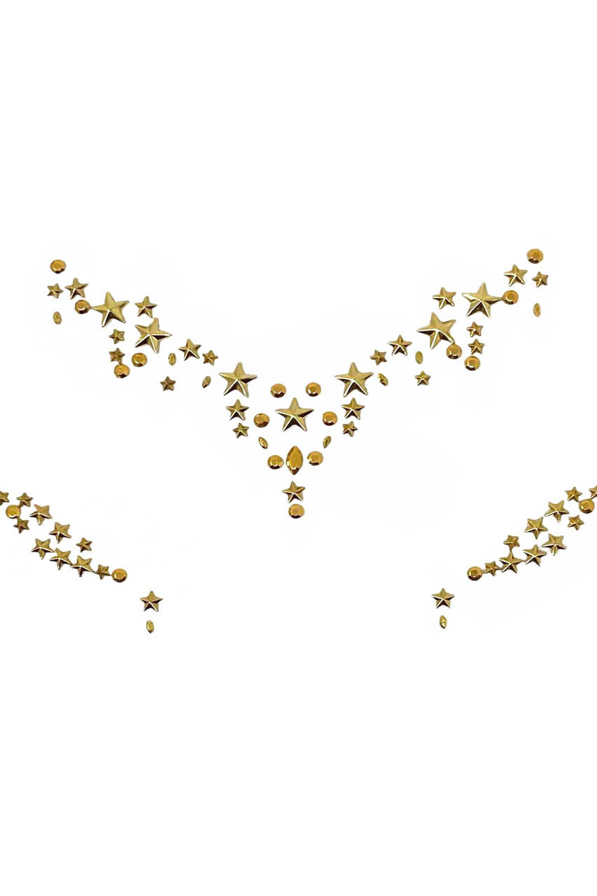 Star Face Jewels, Gold Star Jewels – 3wishes.com