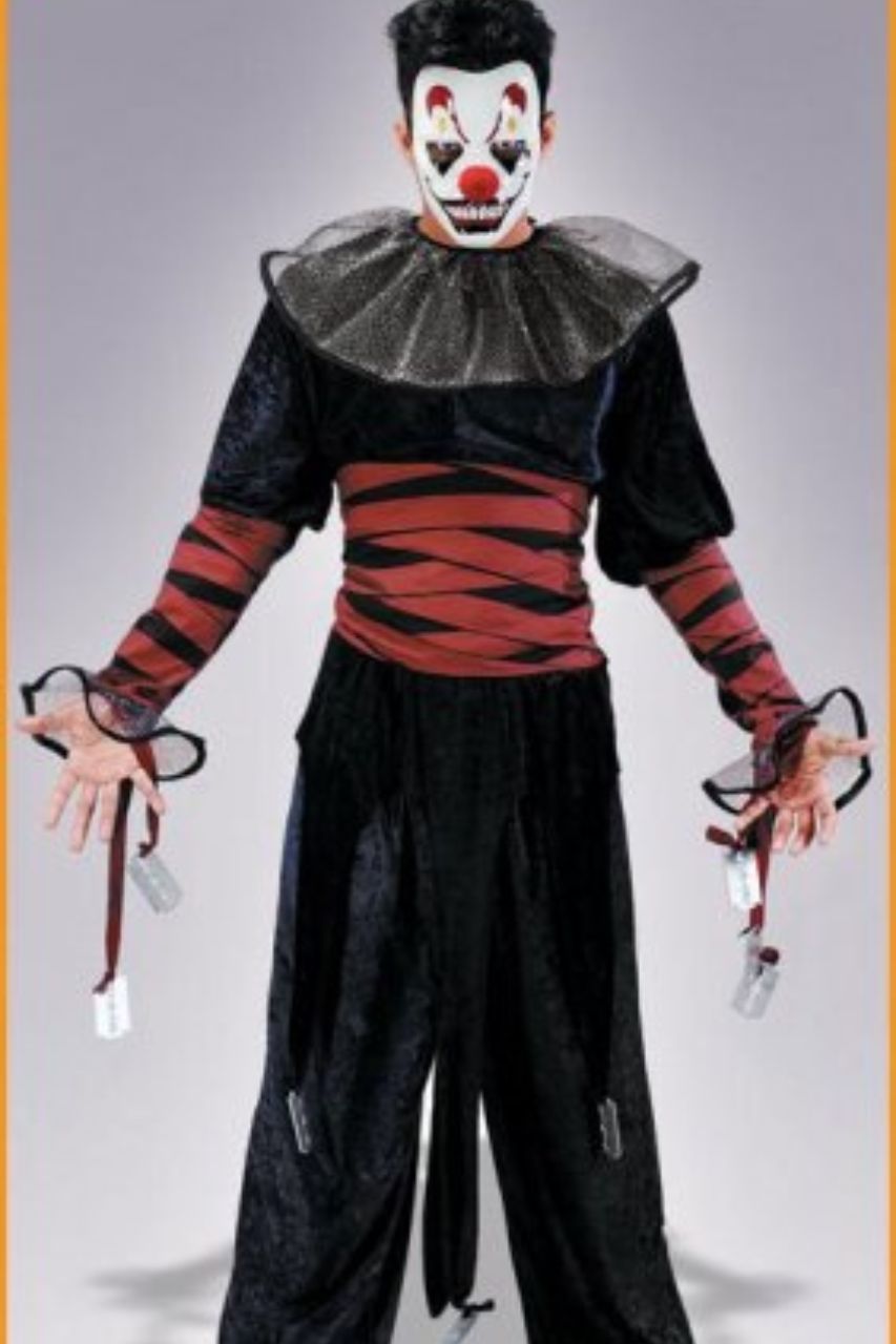 Insane Asylum Smiley The Clown Costume – 3wishes.com