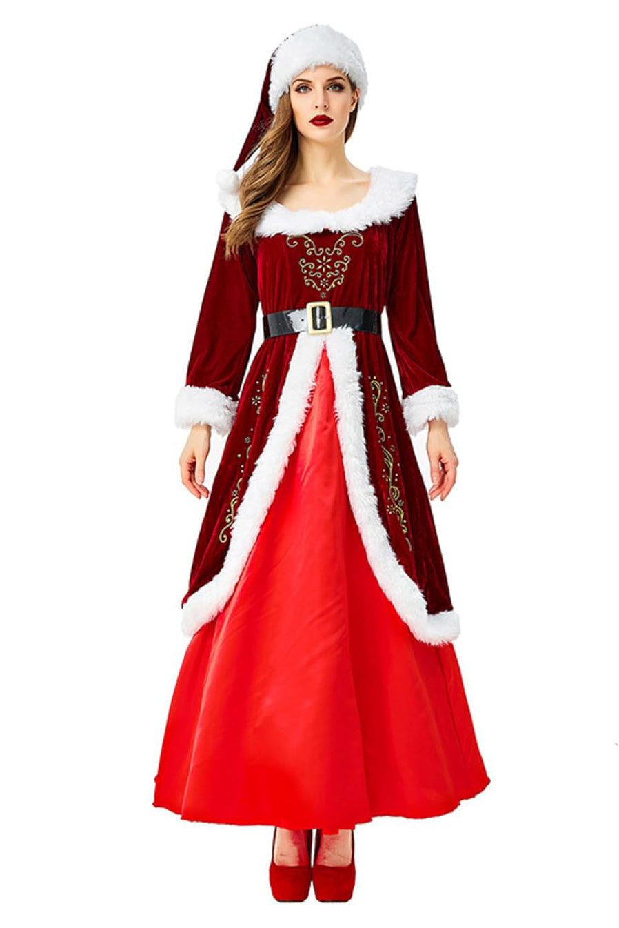 Authentic Ms. Claus Costume – 3wishes.com
