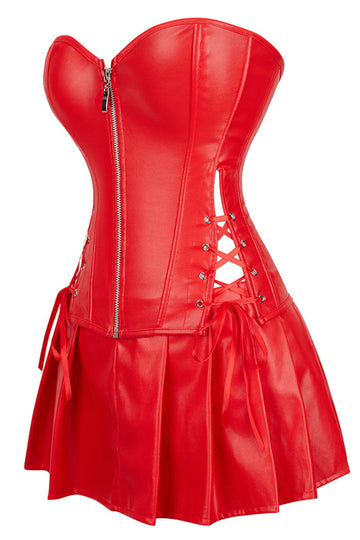 Pleather Lingerie Dress, Faux Leather Lingerie – 3wishes.com