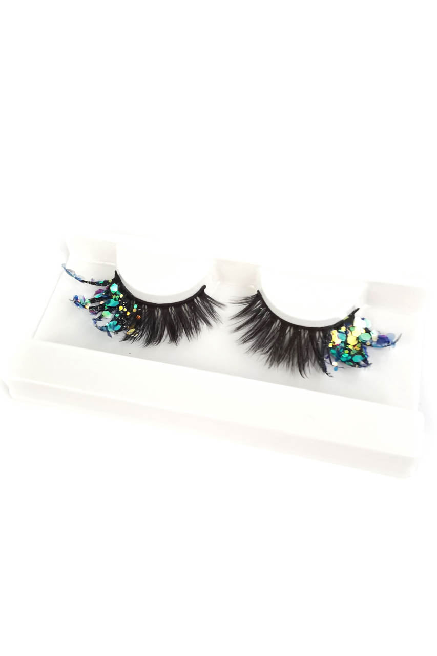 Dark Blue False Eyelashes, Midnight Lashes – 3wishes.com
