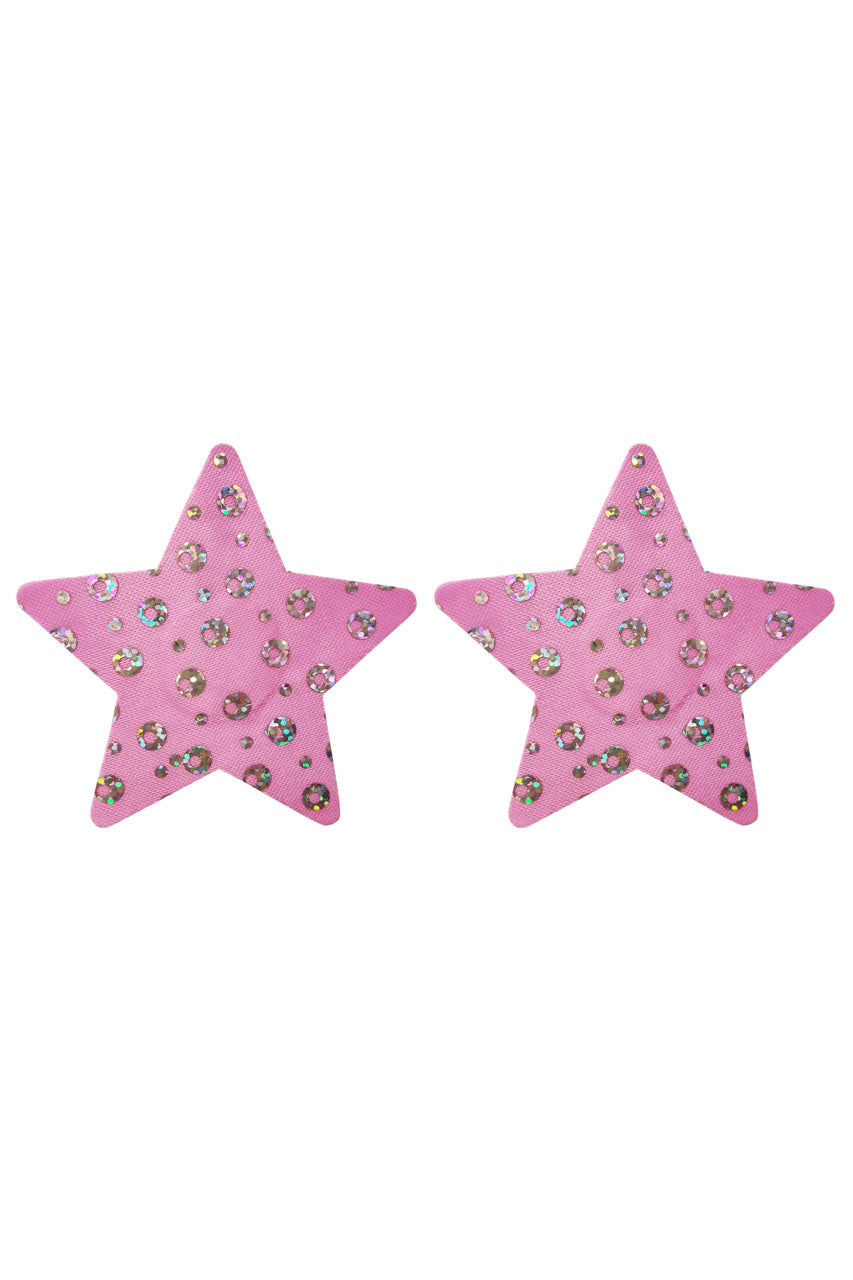 Pink Sequin Star Pasties, Sequin Pasties – 3wishes.com