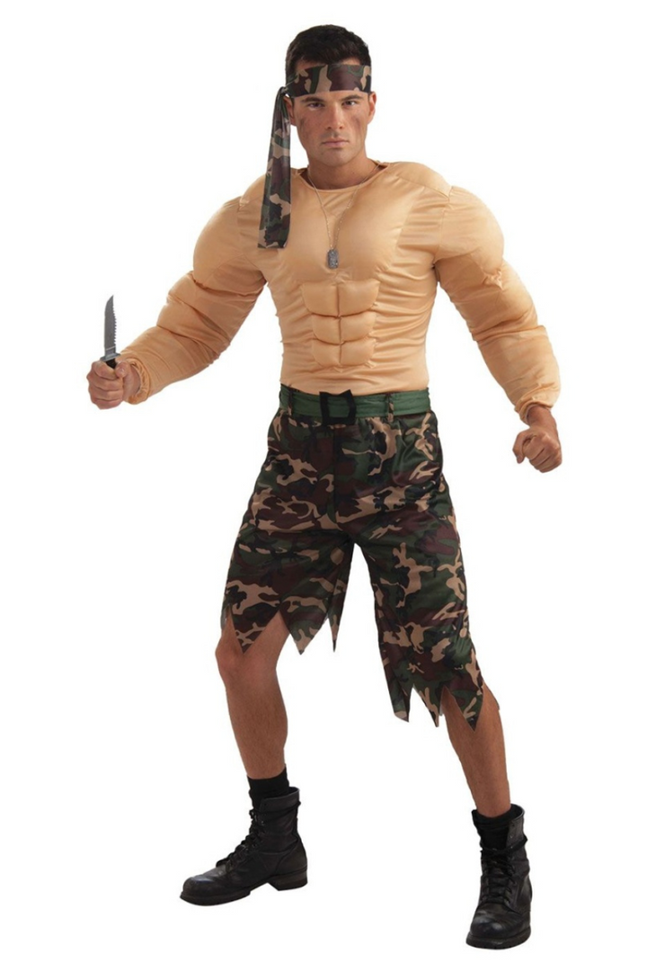 Men's Jungle Commando Muscle Costume – 3wishes.com