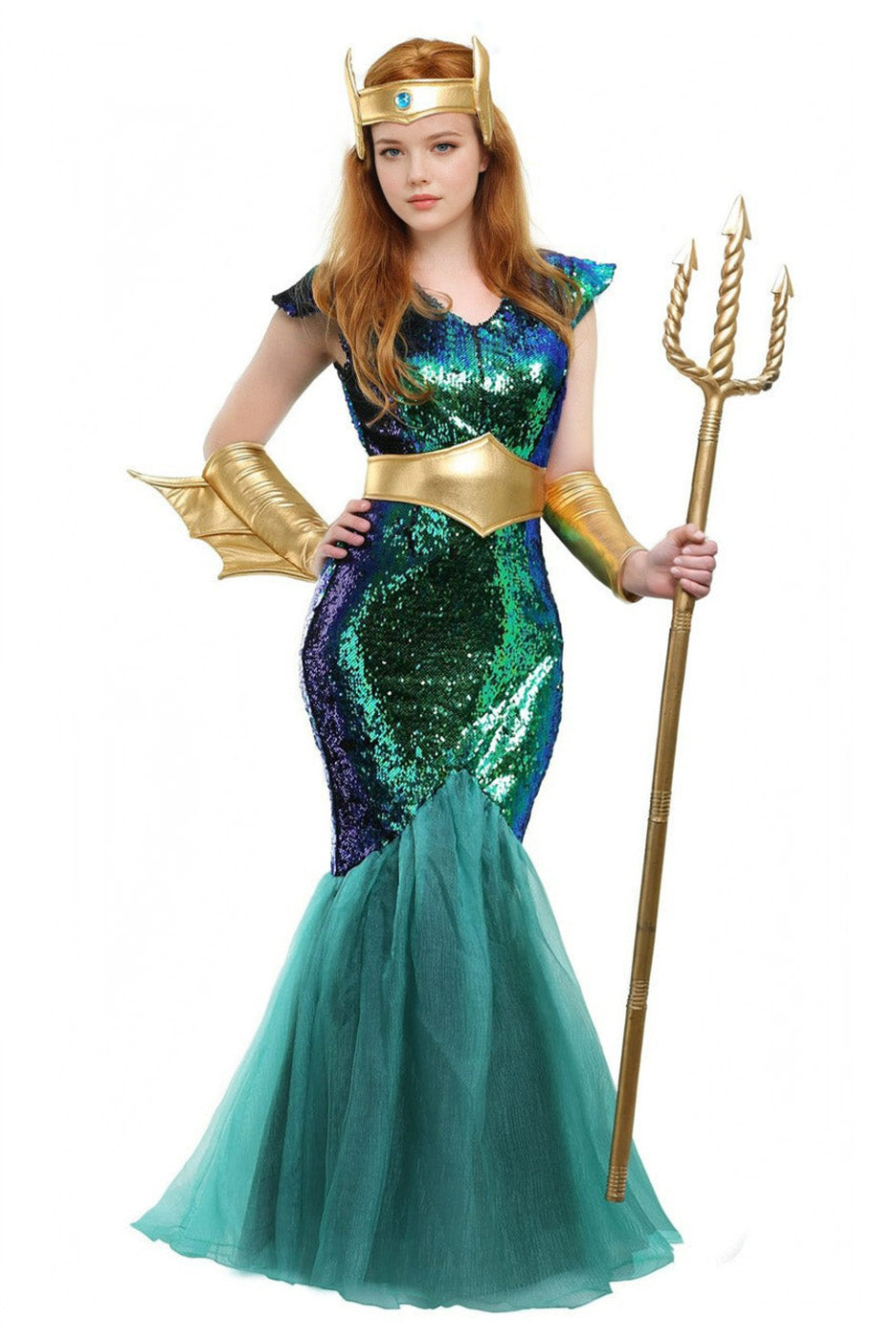 Deluxe Mermaid Queen Costume, Fancy Mermaid Costume – 3wishes.com