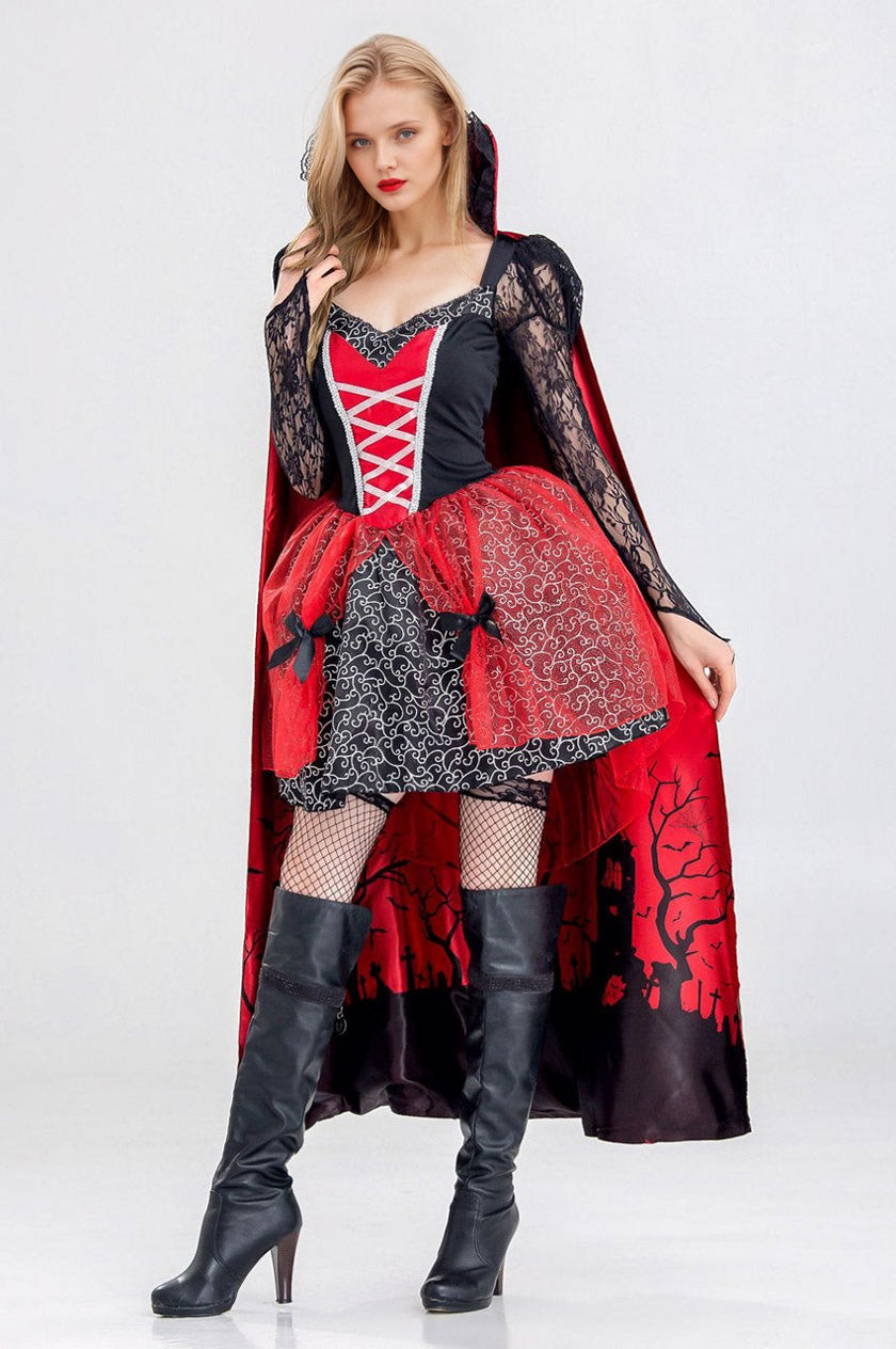 Sexy Vampire Costume, Deluxe Vampire Halloween Costume – 3wishes.com