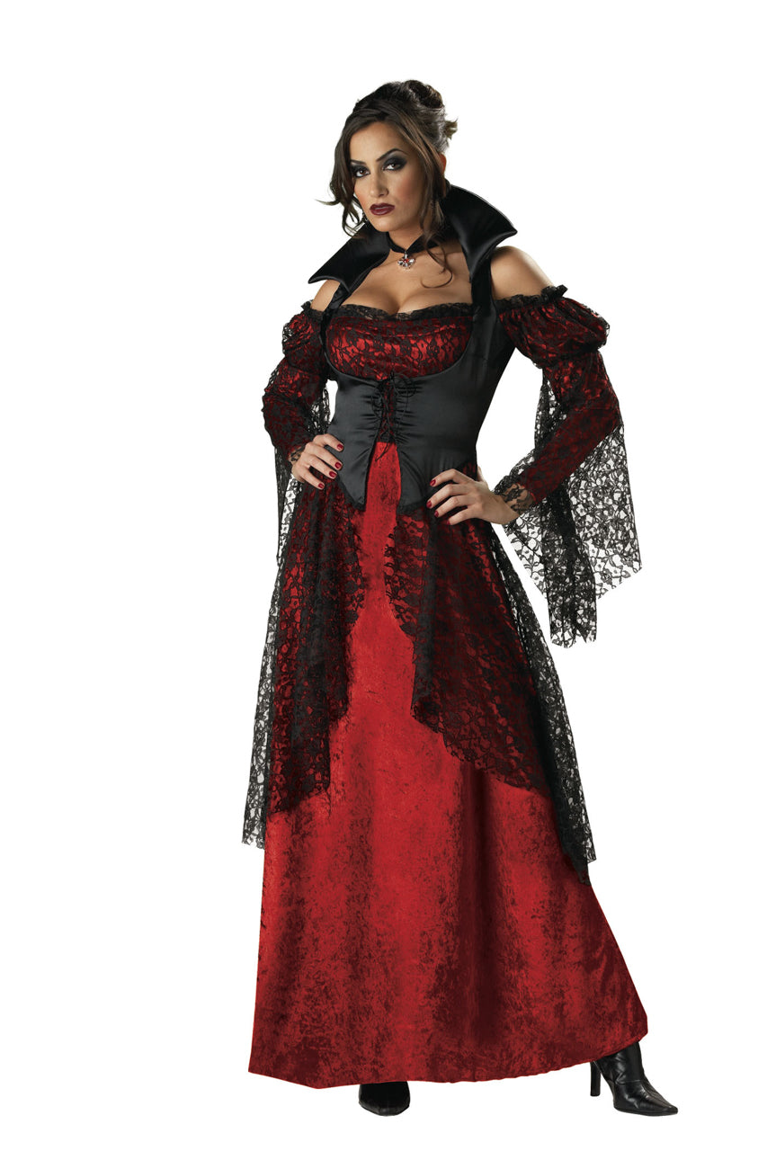 Vampiress Costume, Deluxe Vampire Costume – 3wishes.com