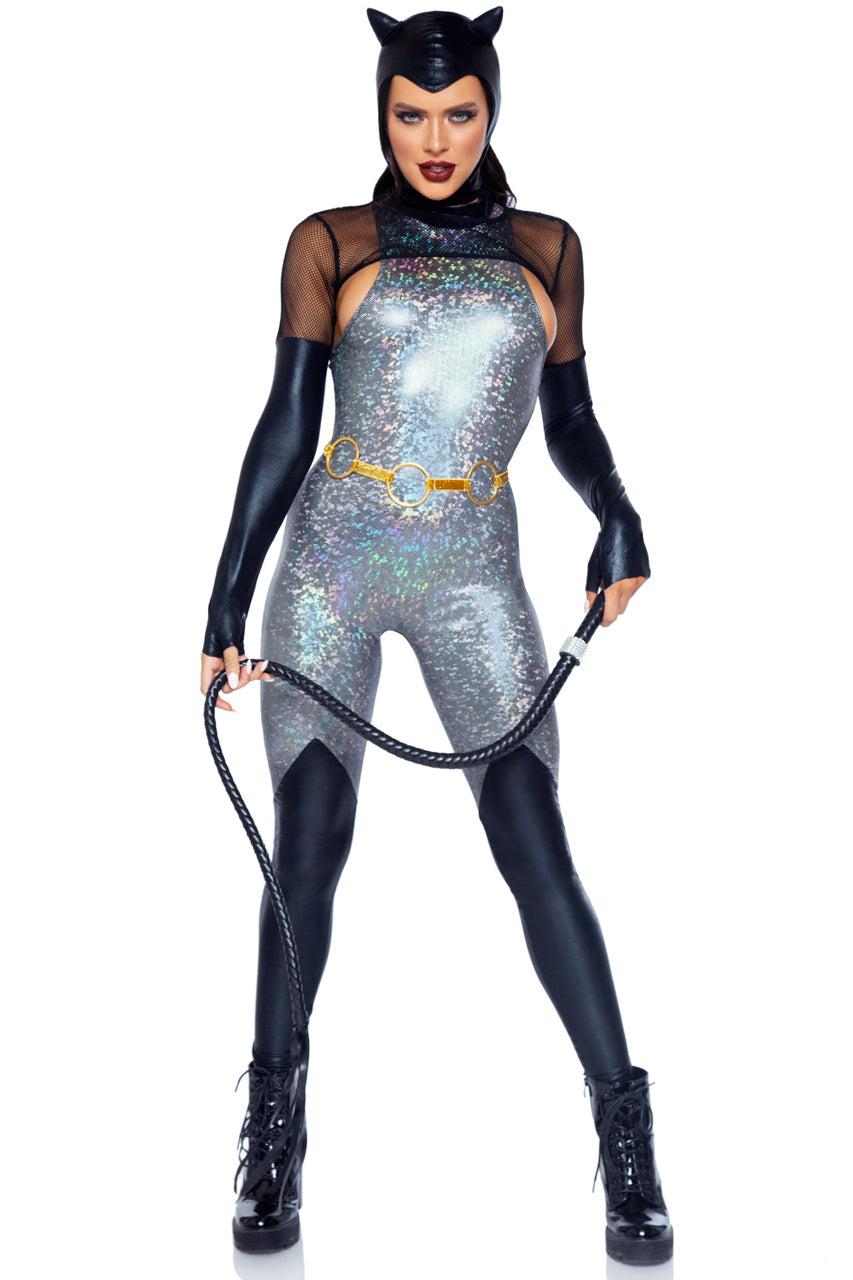 Feline Felon Costume, Glitter Kitty Costume – 3wishes.com