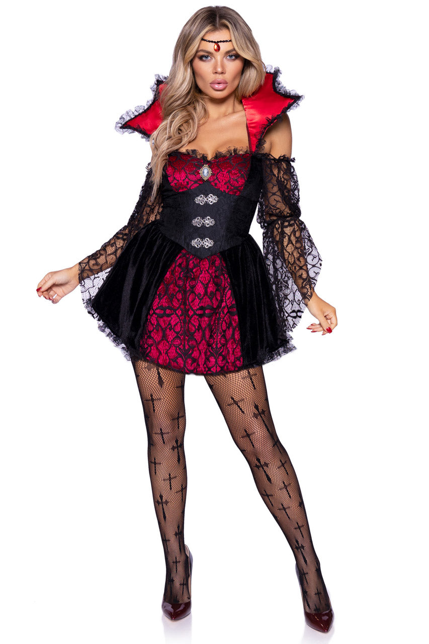 Victorian Vampire Costume, Lace Vampire Costume – 3wishes.com