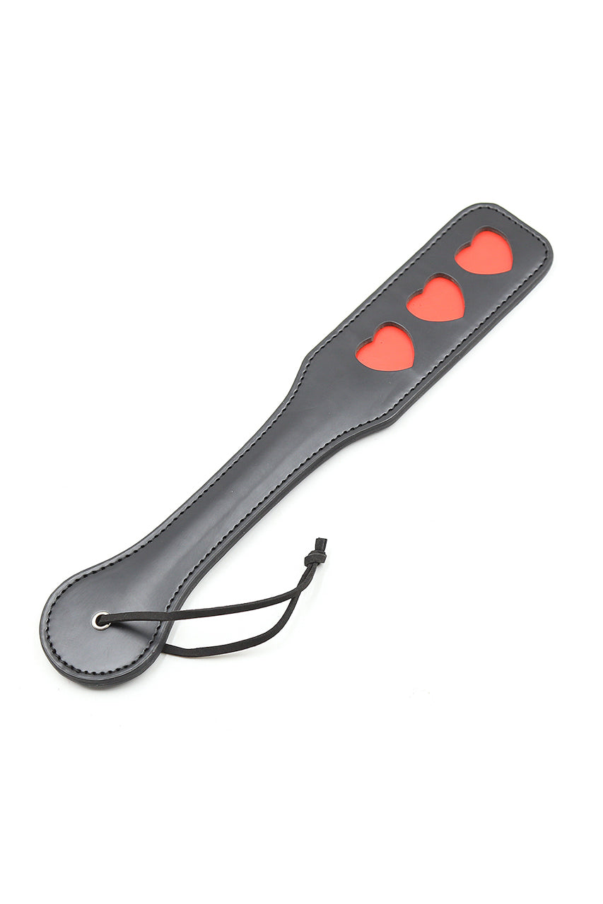 Heart Paddle, Black and Red Paddle – 3wishes.com