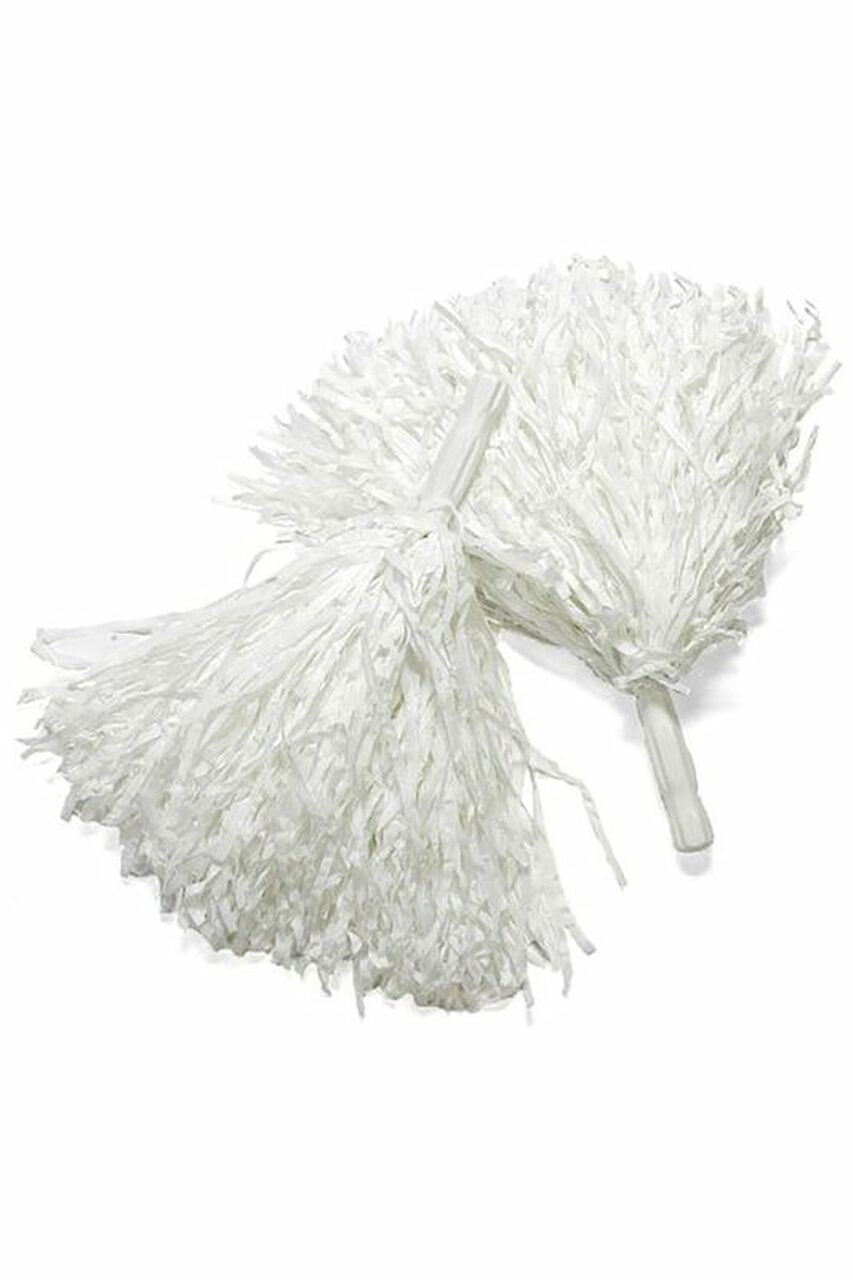 White Pom-Poms for Cheerleader Costume | 3WISHES.COM – 3wishes.com